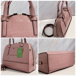 kate spade | Bags | New Kate Spade Felix Croc Embossed Patent Leather ...